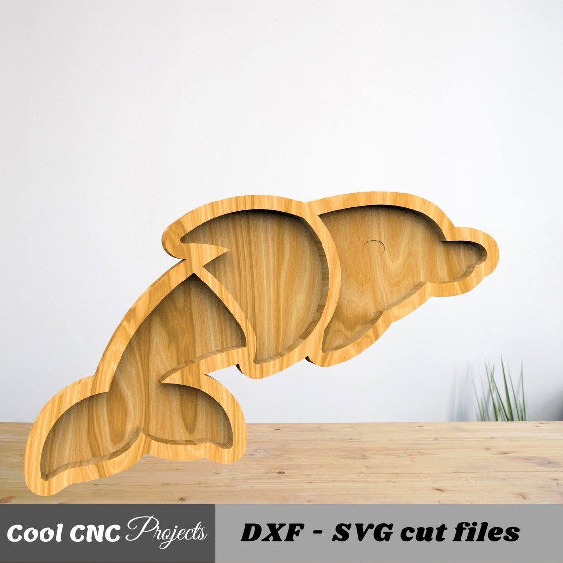 CNC Files Dolphin Serving Tray for Kids CNC Router File dwg - Etsy