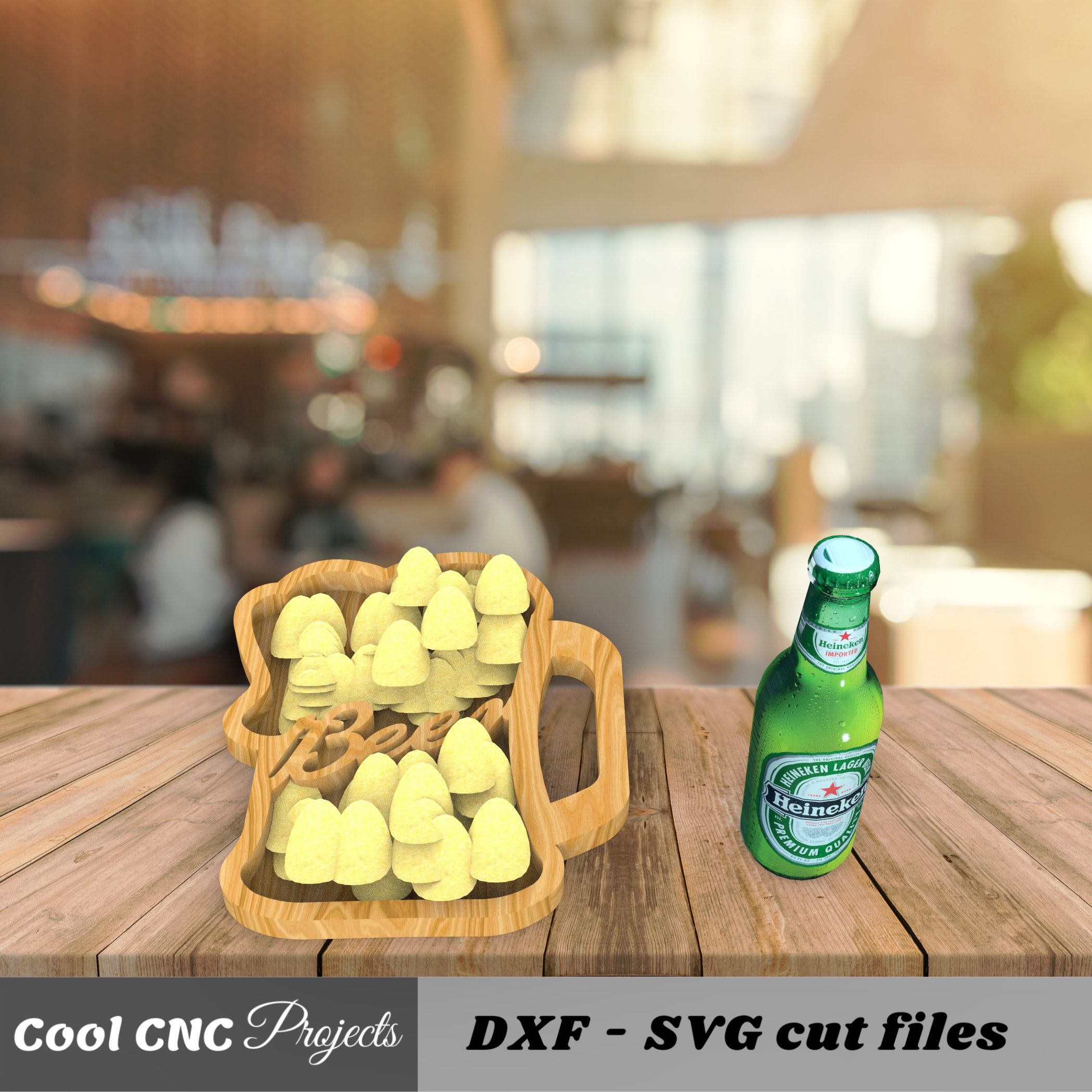 Beer Mug Serving Plate CNC Files for Wood CNC File CNC Router - Etsy Canada