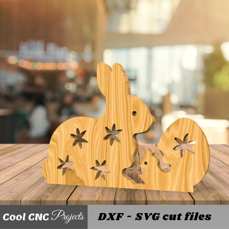 Easter Bunny and Chick CNC Files for Wood CNC File CNC Router | Etsy