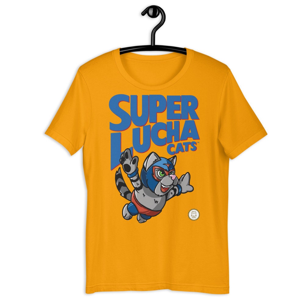 Super Lucha Cats Retro SMB3 T-shirt - Etsy