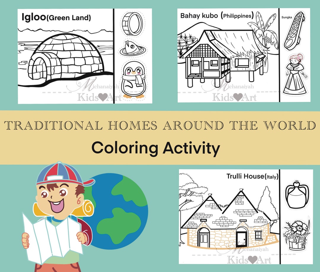 Art Activity Diversity Multicultural Coloring Pages for Kid Homes ...