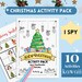 Christmas Kids Activity Pack: Coloring Pages & Games (digital Download ...