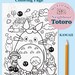 My Neighbor Totoro Coloring Page, Studio Ghibli Coloring Template, Kids ...