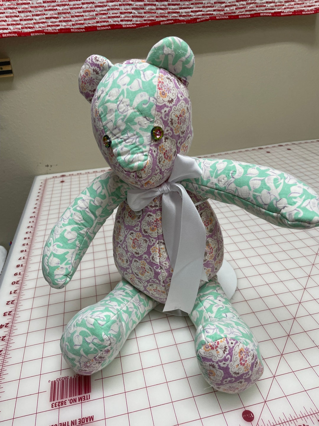 ODD Bear From old Quilts - Etsy