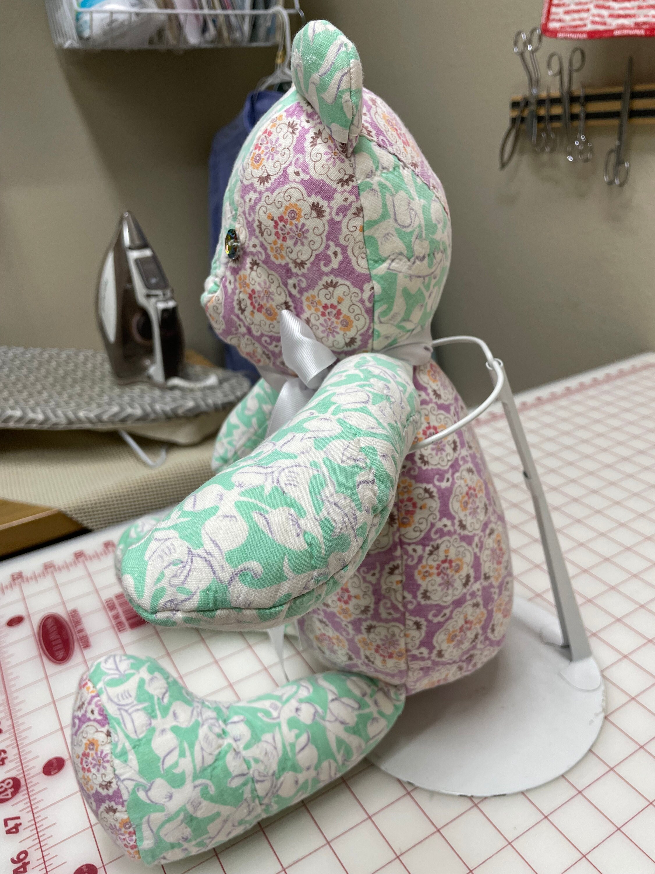 ODD Bear From old Quilts - Etsy