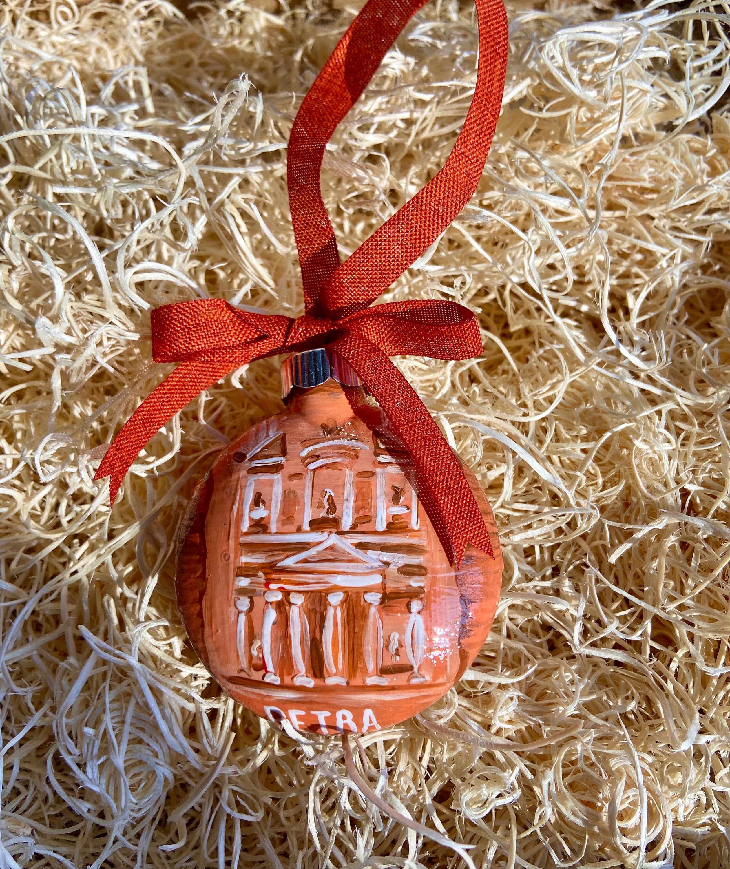 Petra Jordan Glass Disc Ornament 2.5inches - Etsy