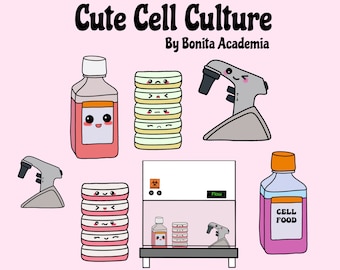 Cell Division Mitosis Clip Art Digital Download, Cute Biology Clip Art ...