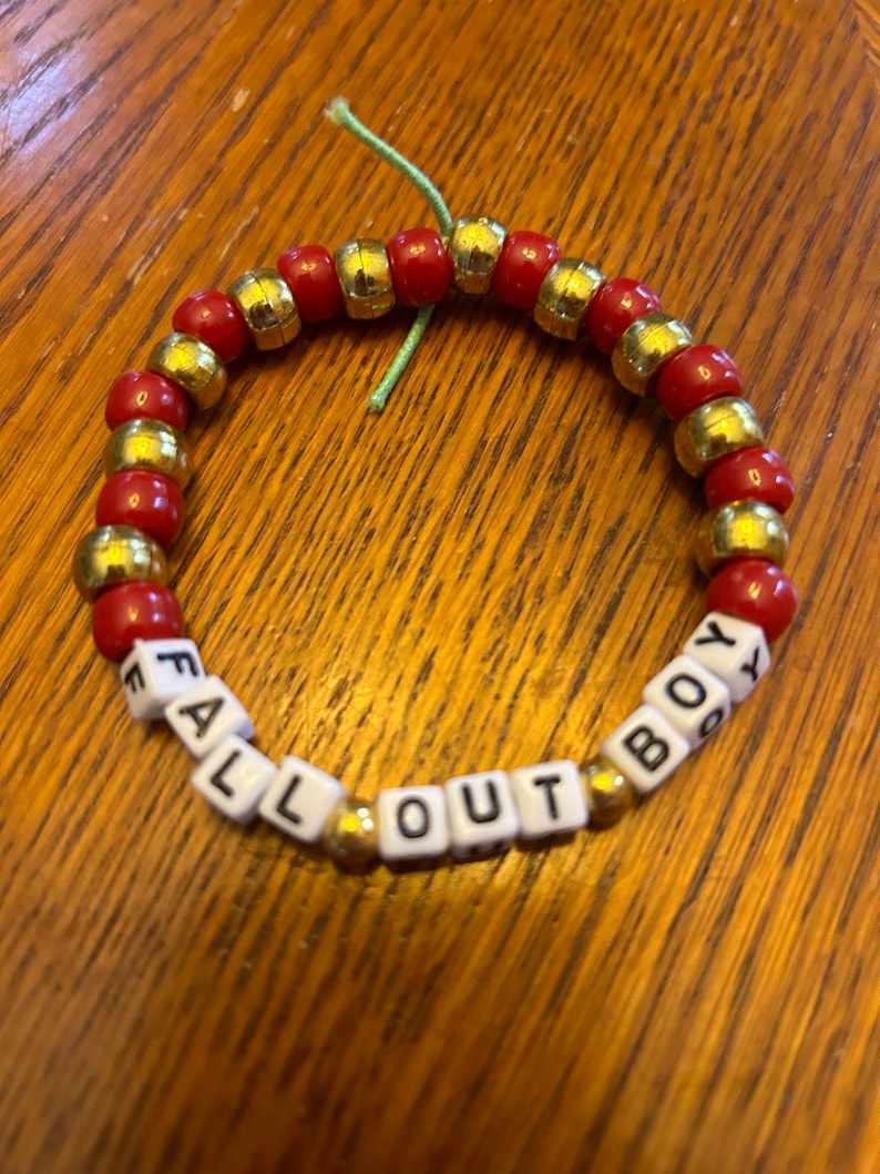 Fall Out Boy Beaded Friendship Bracelet - Etsy