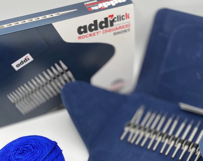 Addi® Click Rocket 2 Squared Long or Short Tip Interchangeable Set Skacel - Etsy