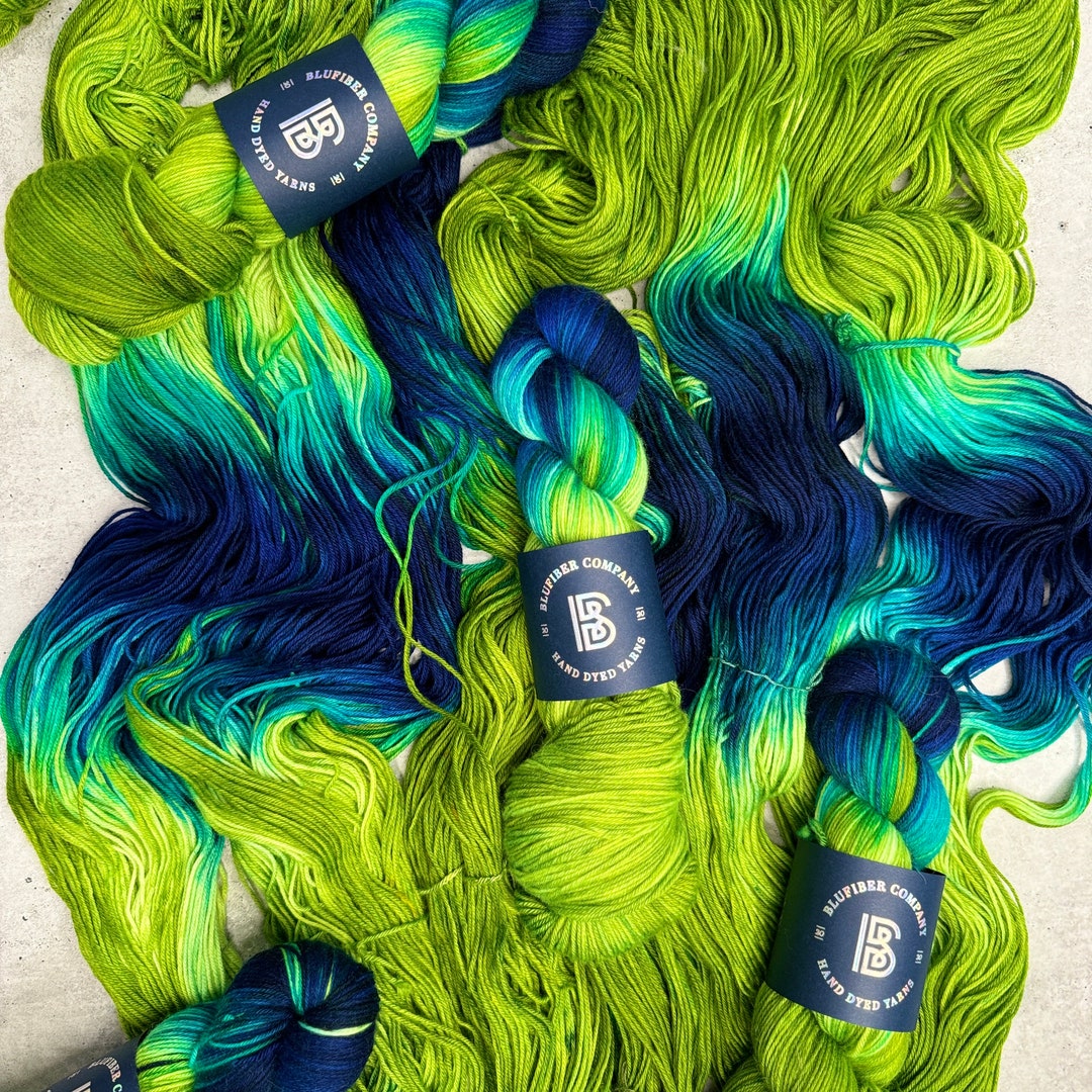 Hand Dyed Yarn Acid Rain Cashmerino Sock Yarn - Etsy