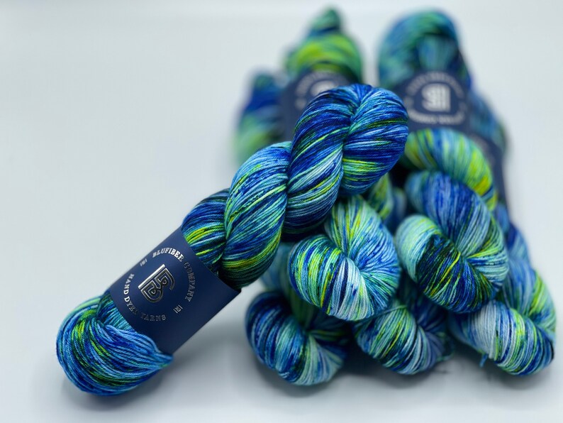 Hand Dyed Yarn Starry Night - Etsy