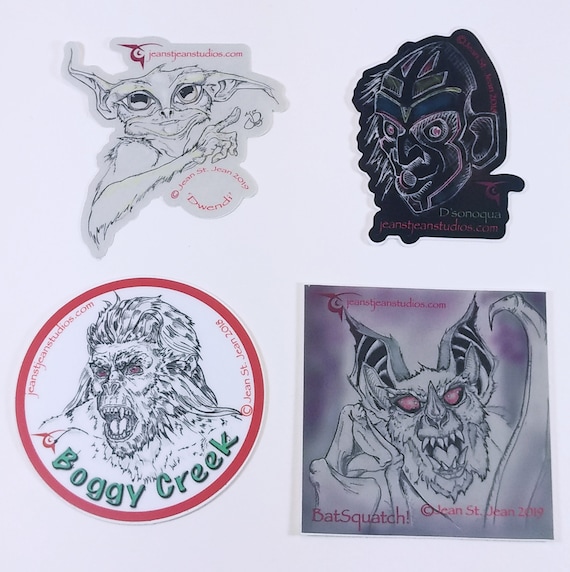 Cryptid Sticker Set 1 - Etsy