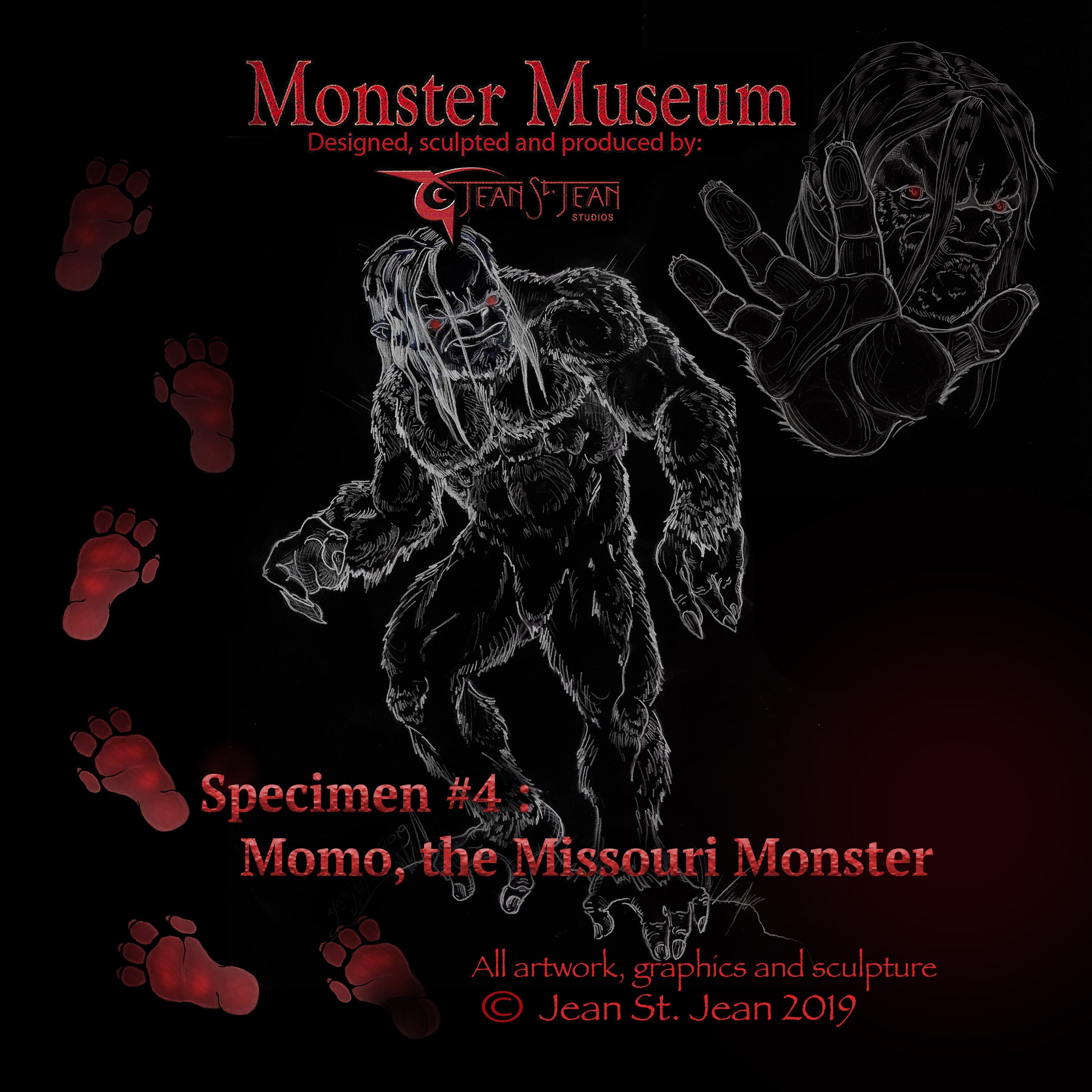 Monster Museum Exhibit #4: Momo, the Missouri Monster - Etsy