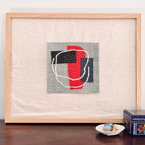 Embroidered Textile Collage - Etsy