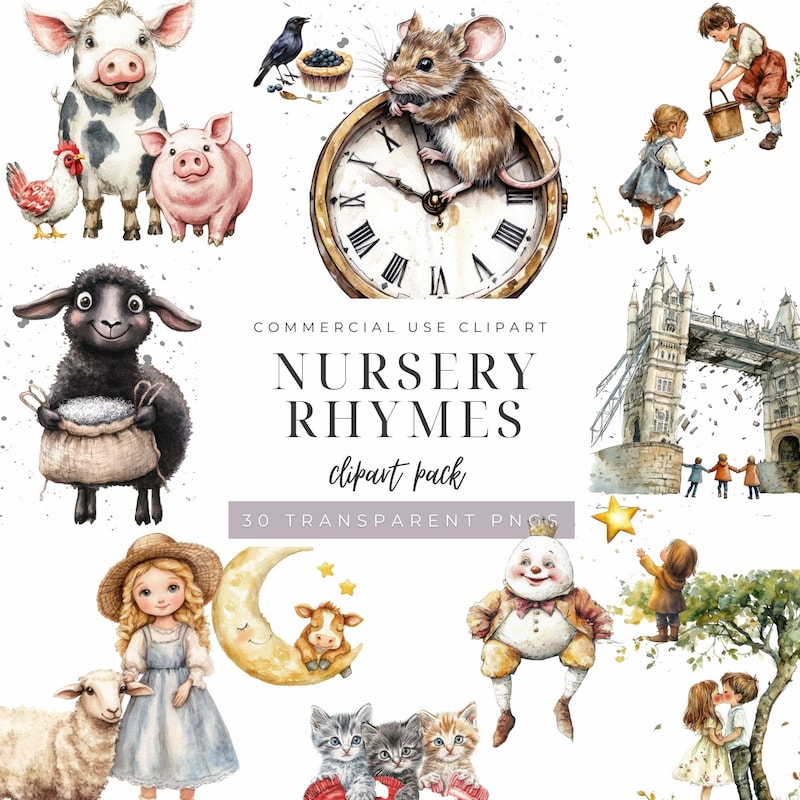 Nursery Rhyme Art - Etsy