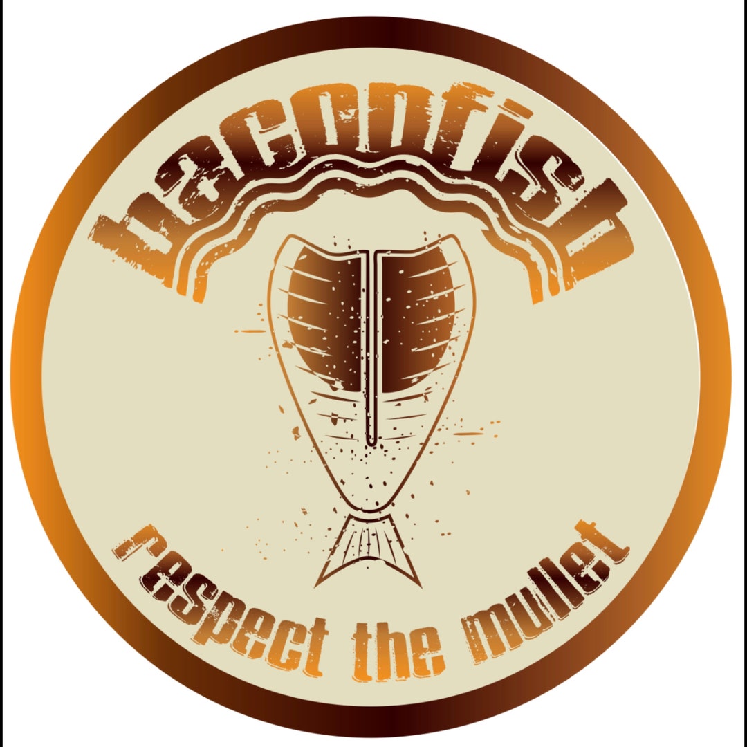 Baconfish “respect the Mullet” Vinyl 4” Bumper Sticker Weather ...