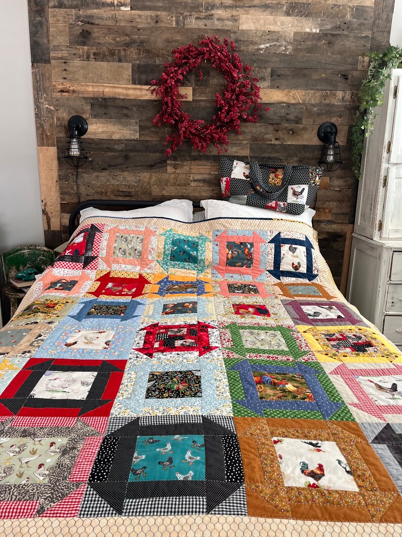 Chicken Scratch Quilt - Etsy