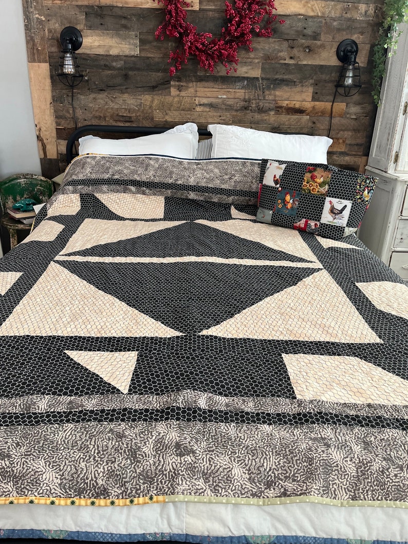 Chicken Scratch Quilt - Etsy