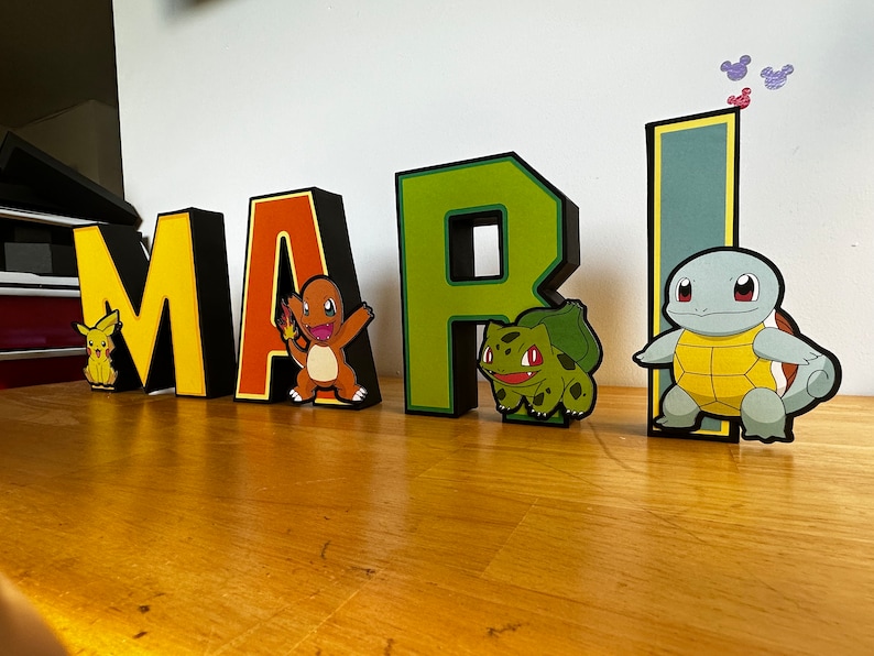 Custom 3D Cardstock Letters - Etsy
