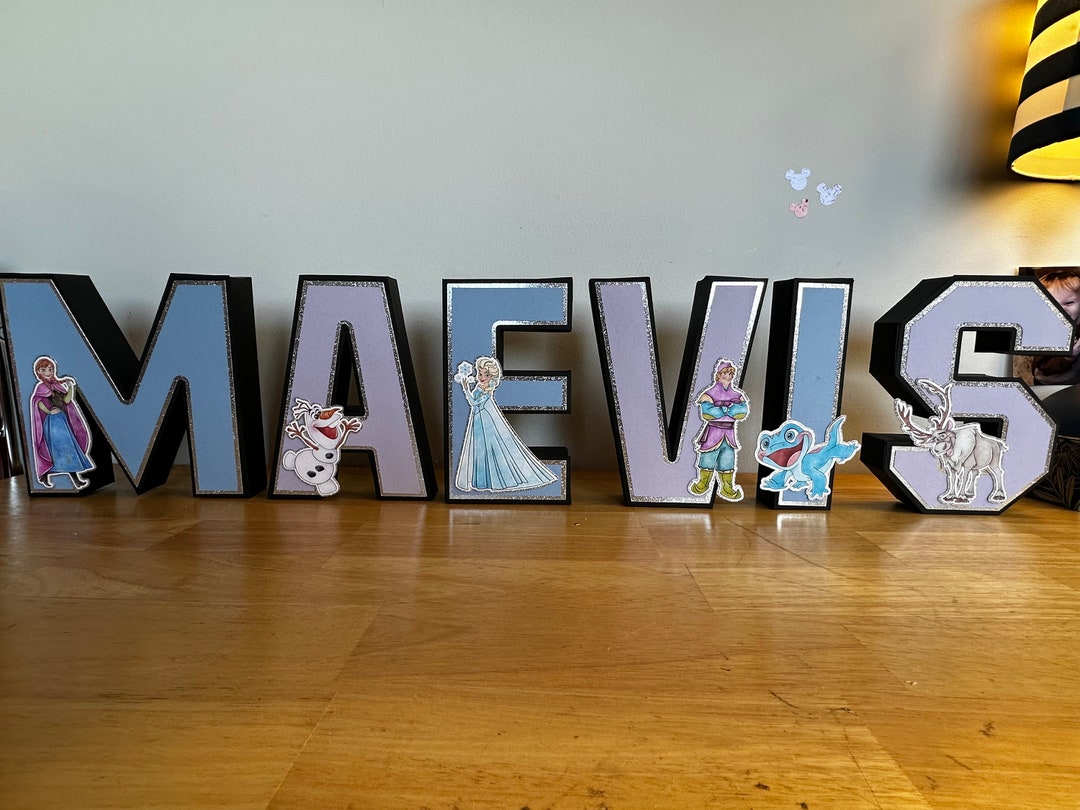 Custom 3D Cardstock Letters - Etsy