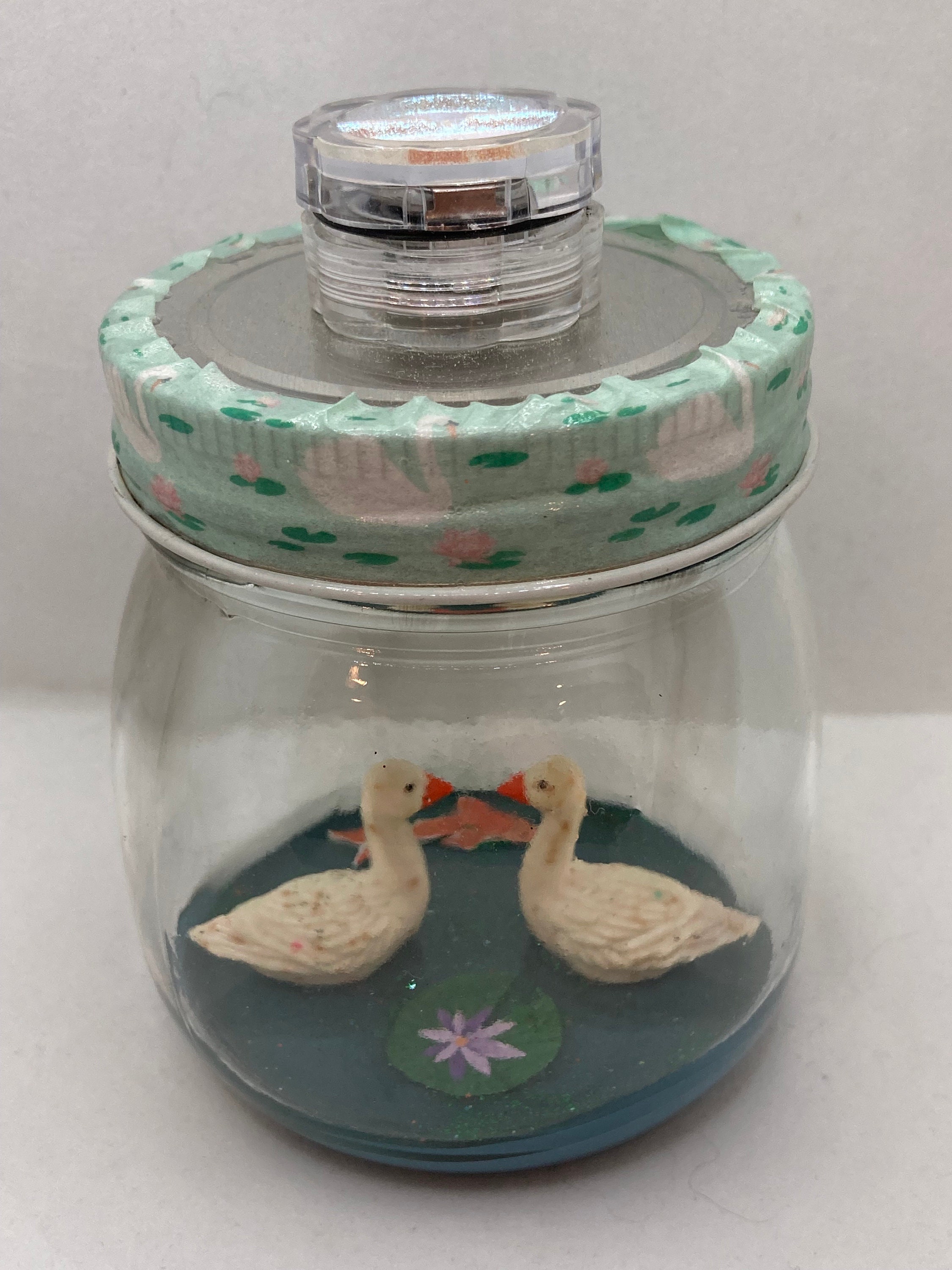 Mason Jar Night Light “swan Lake” - Etsy