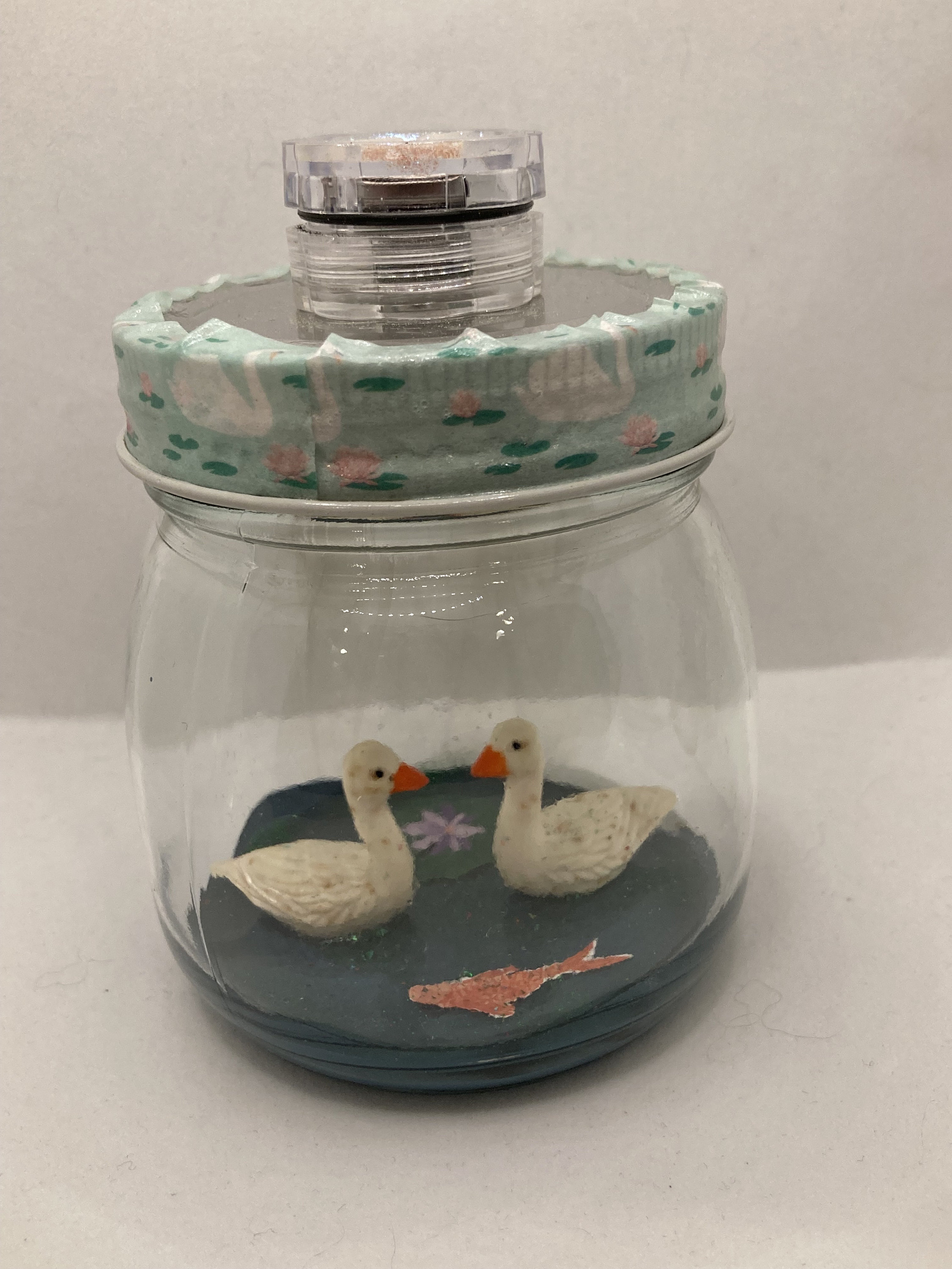 Mason Jar Night Light “swan Lake” - Etsy