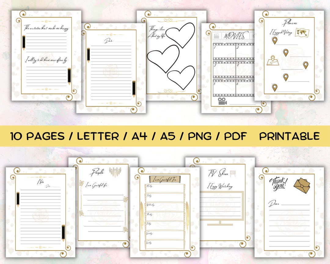 Positivity Diary and Gratitude Journal Printable, Gratitude Diary ...