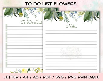 2024 Printable Calendar Watercolor Floral Monday Start - Etsy
