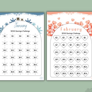 Monthly Savings Tracker Printable Budget Finance Tracker Pdf, Savings ...
