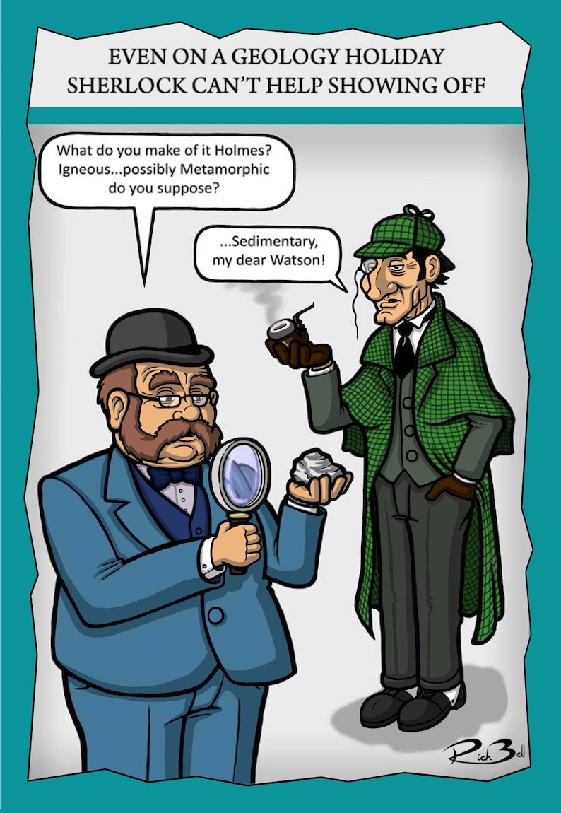 Sherlock - Sedimentary, My Dear Watson! Card / Holmes / Geology Jokes ...