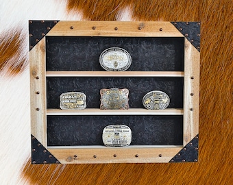 Western Belt Buckle Display Case - Etsy