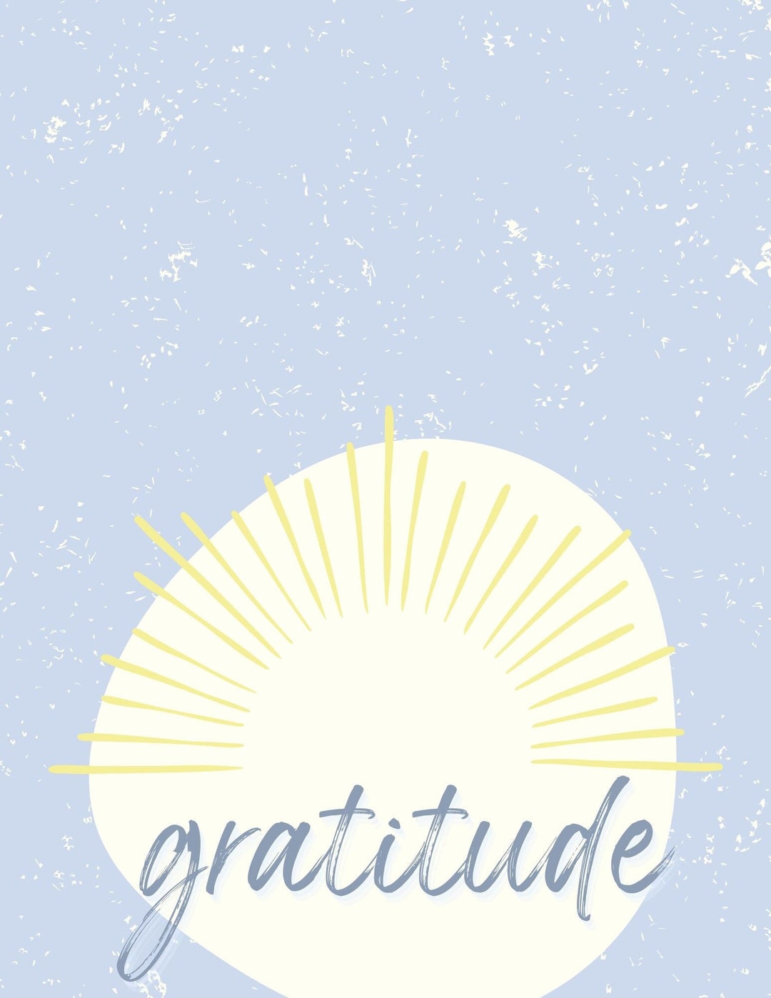 Sunshine Gratitude Journal Cover Page - Etsy