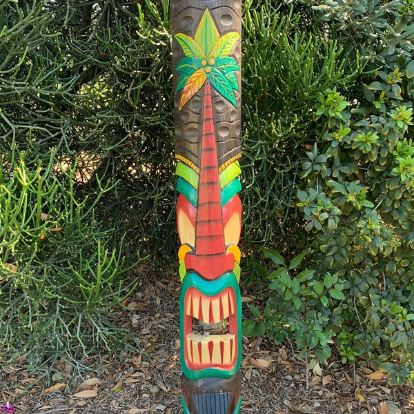 Hand Carved Tiki - Etsy