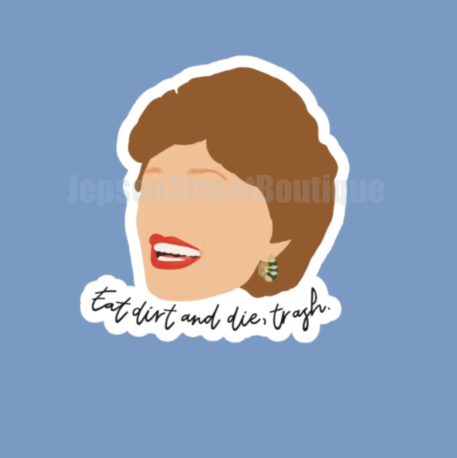 The Golden Girls Blanche Sticker - Etsy