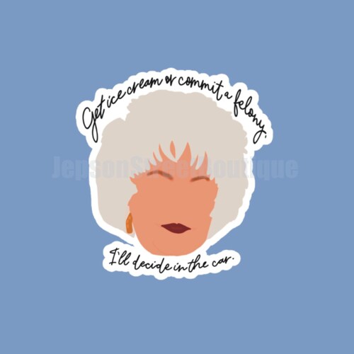 The Golden Girls Dorothy Sticker - Etsy