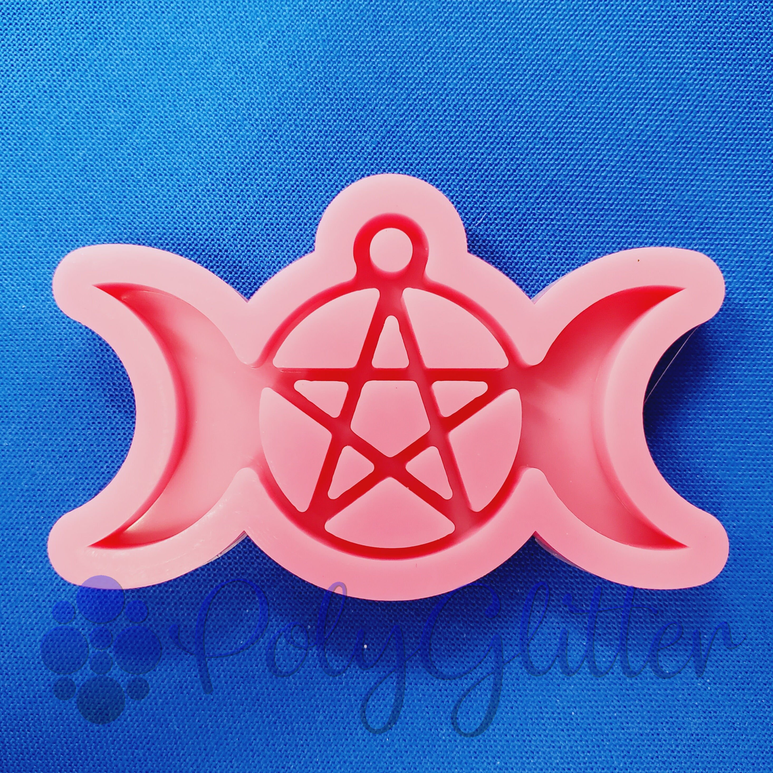 Double Moon Pentagram Keychain or Pendant Mold - Etsy UK