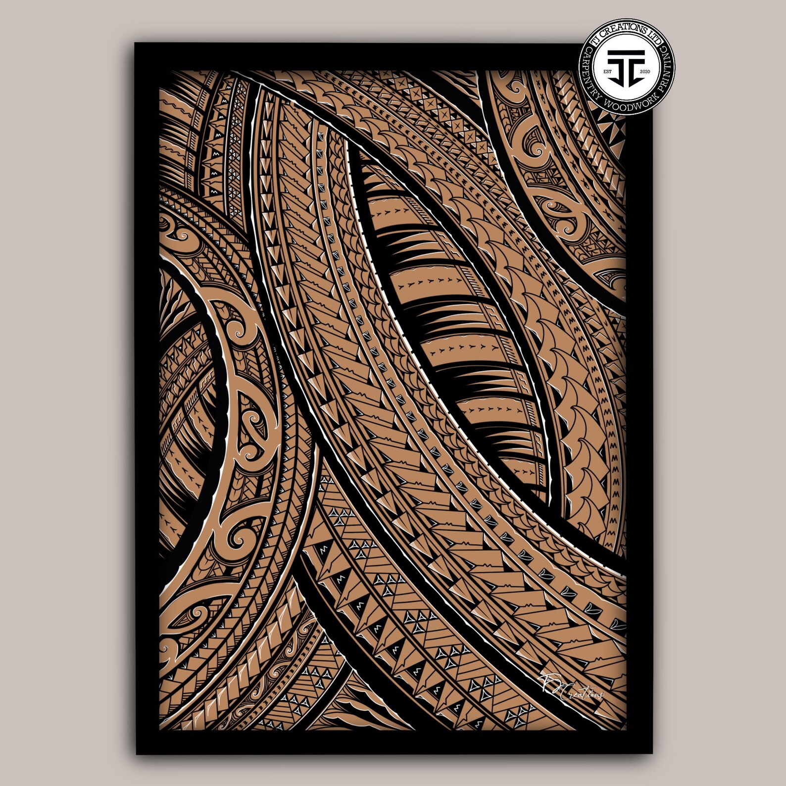 A3 Polynesian Artwork Home Decoration Wall Handing Signs - Etsy