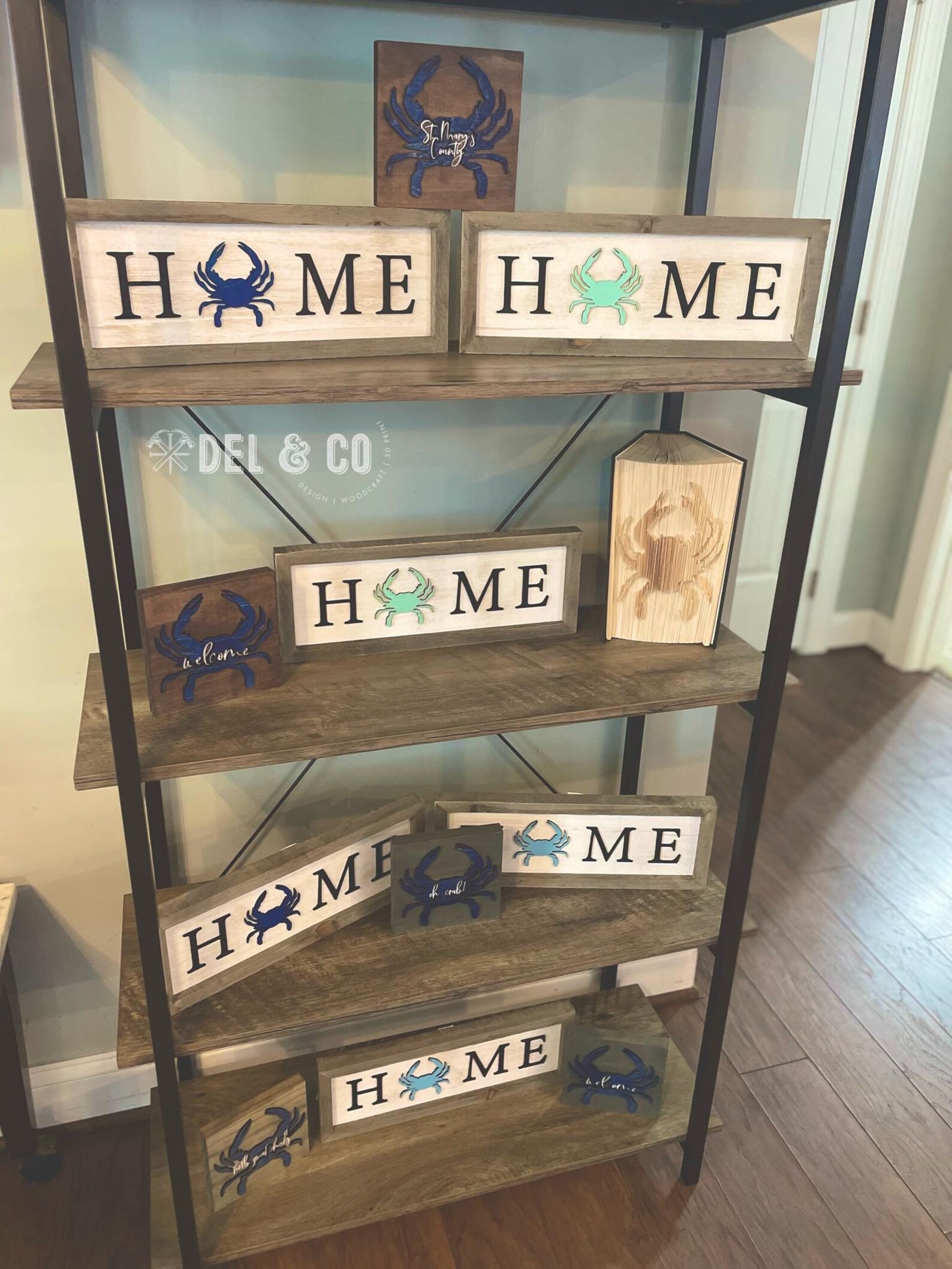 Chesapeake Bay Home Sign 3D Sign Maryland Blue Crab Decor - Etsy