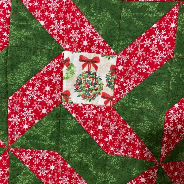 Small Holiday Quilt - Etsy