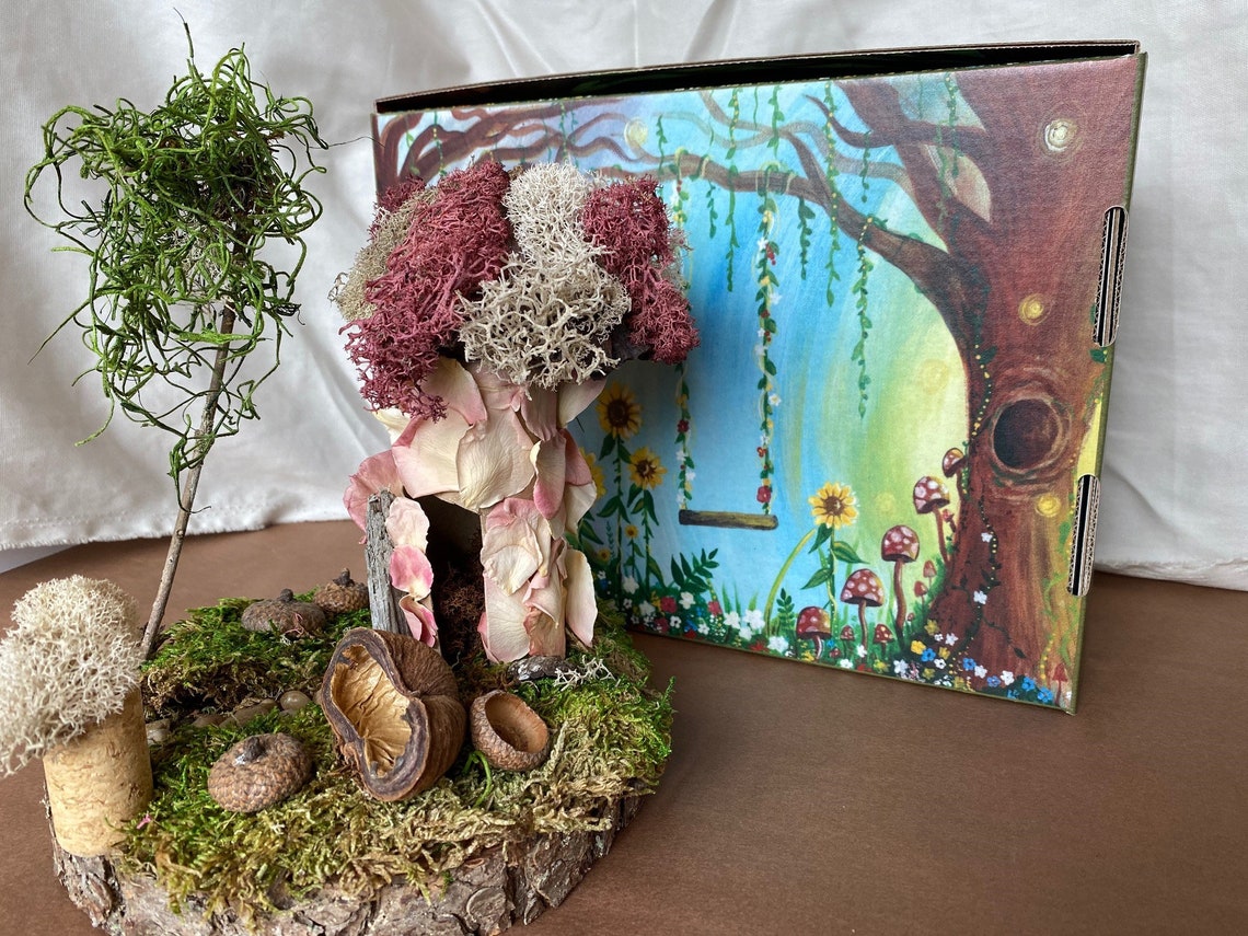Fairy House Craft Kit DIY Enchanted Hut Make Your Own Magical - Etsy