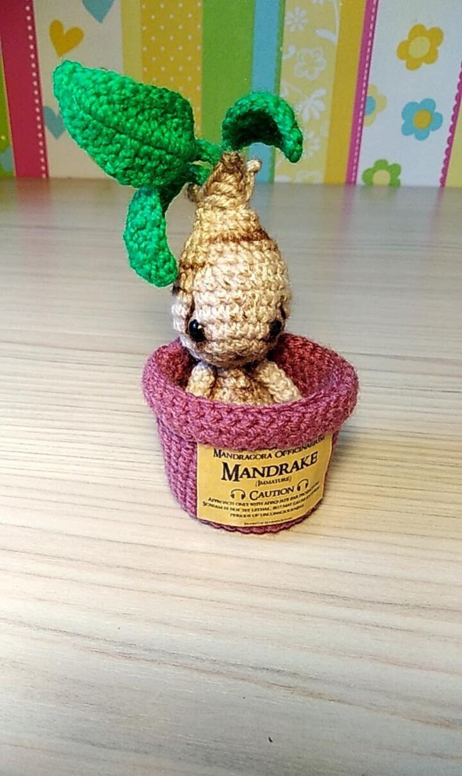 Potted mini mandrake amigurumi mandrake rootath | Etsy