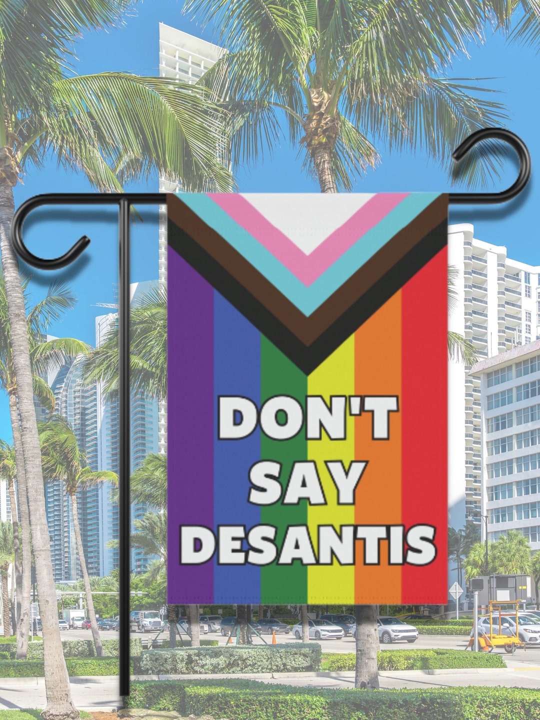 Don't Say Desantis Yard Flag Say Gay Anyway Florida LGBTQ BLM Pride ...