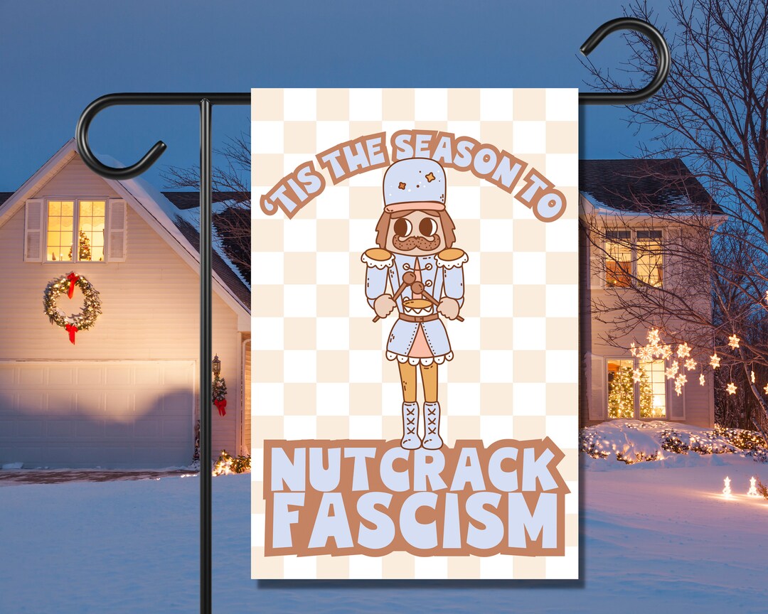 Liberal Political Lawn Sign Anti Capitalism Leftist Yard Flag Nutcrack ...