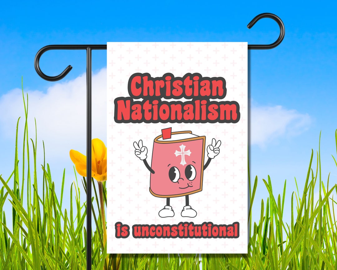 Christian Nationalism Isn't Constitutional Bible Funny Mascot Liberal ...