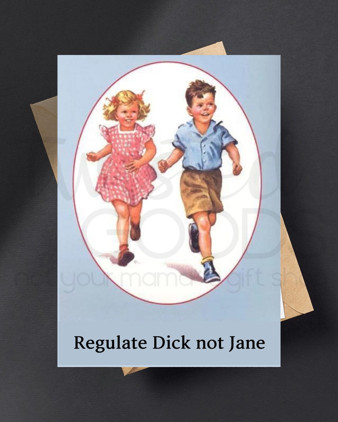 Regulate Dick Not Jane Vintage 50's Mid Century Retro Married Couple ...