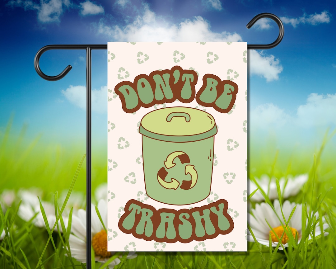 Groovy Recycle Flag – Reduce Reuse Recycle, Love Mother Earth, Stop ...