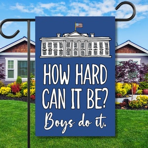 Kamala Harris Walz 2024 Madam President Lawn Sign How Hard Can It Be ...