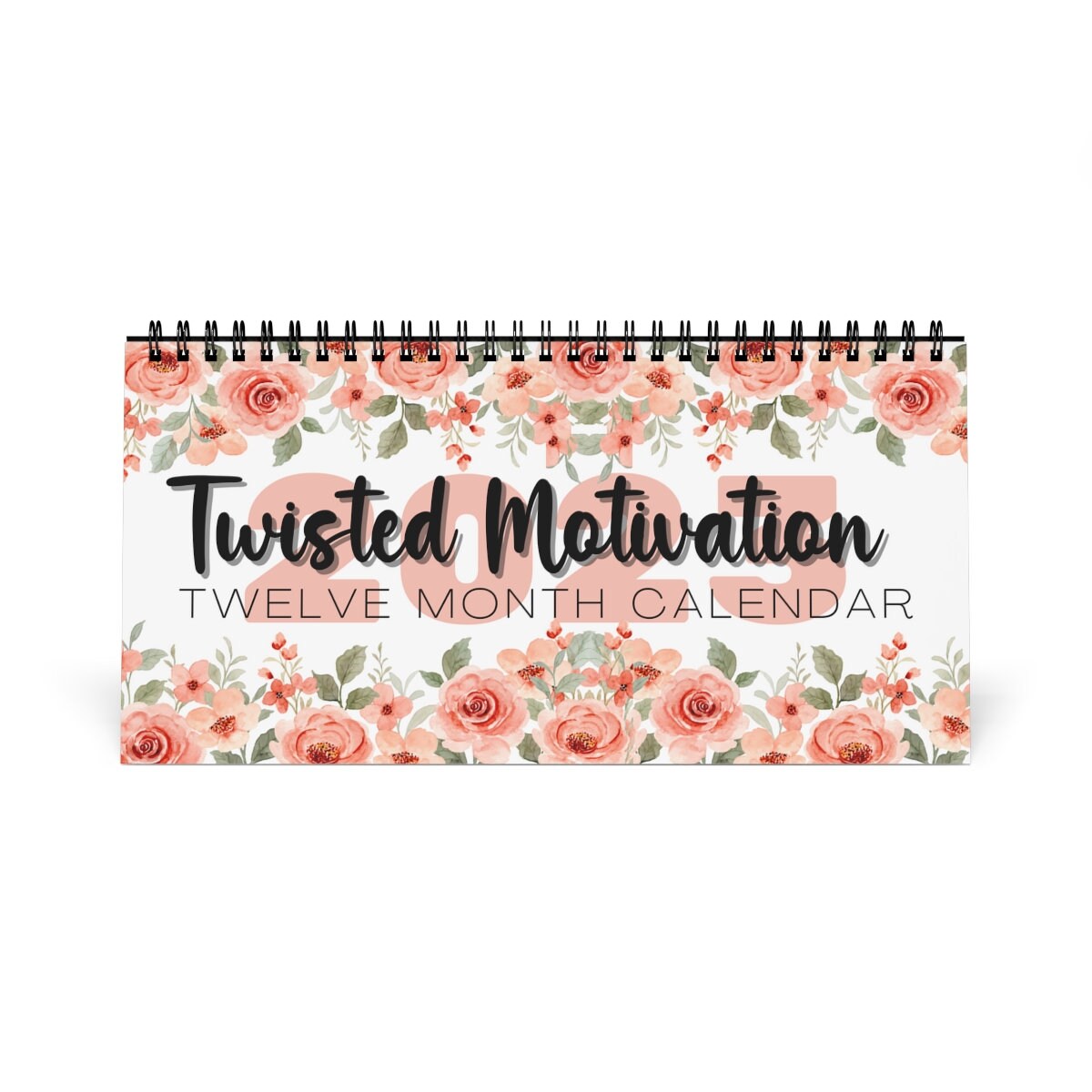 Twisted Motivation 2023 Desktop Calendar Funny Sassy Vintage Watercolor ...
