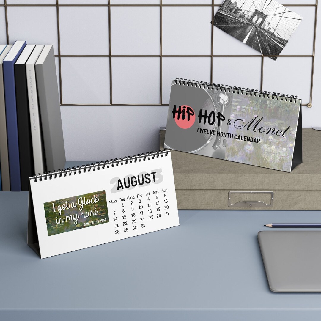 Hip Hop Monet 2023 Desktop Calendar Rap Lyrics Words Art Renaissance ...