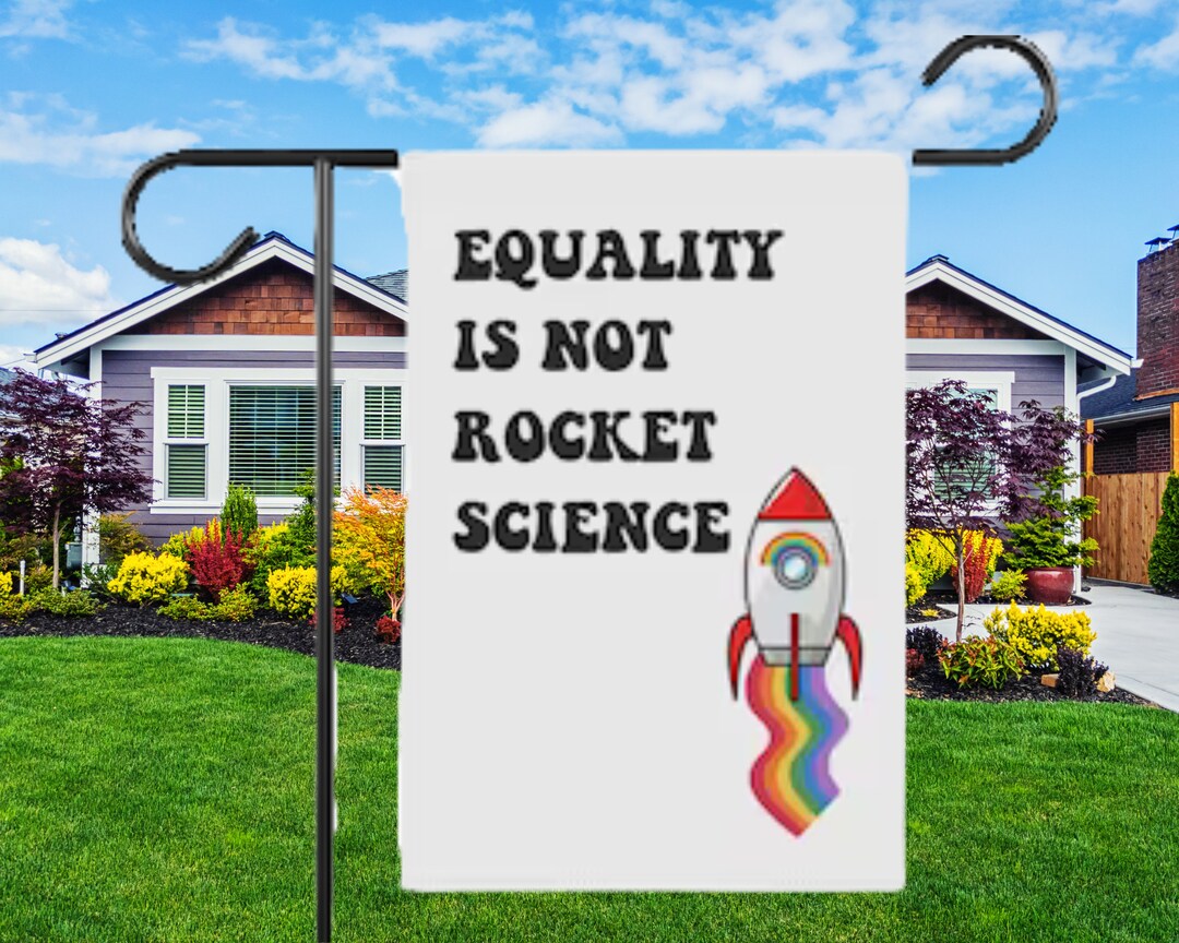 Equality Isn't Rocket Science Yard Sign LGBTQ Ally Support Lawn Banner ...